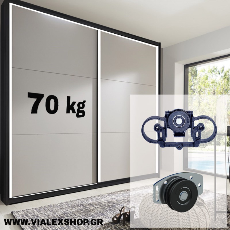 VIALEX 2 Lux – Σετ για δίφυλλη συρόμενη ντουλάπα | Προφίλ DECOR ή ULTRA ...